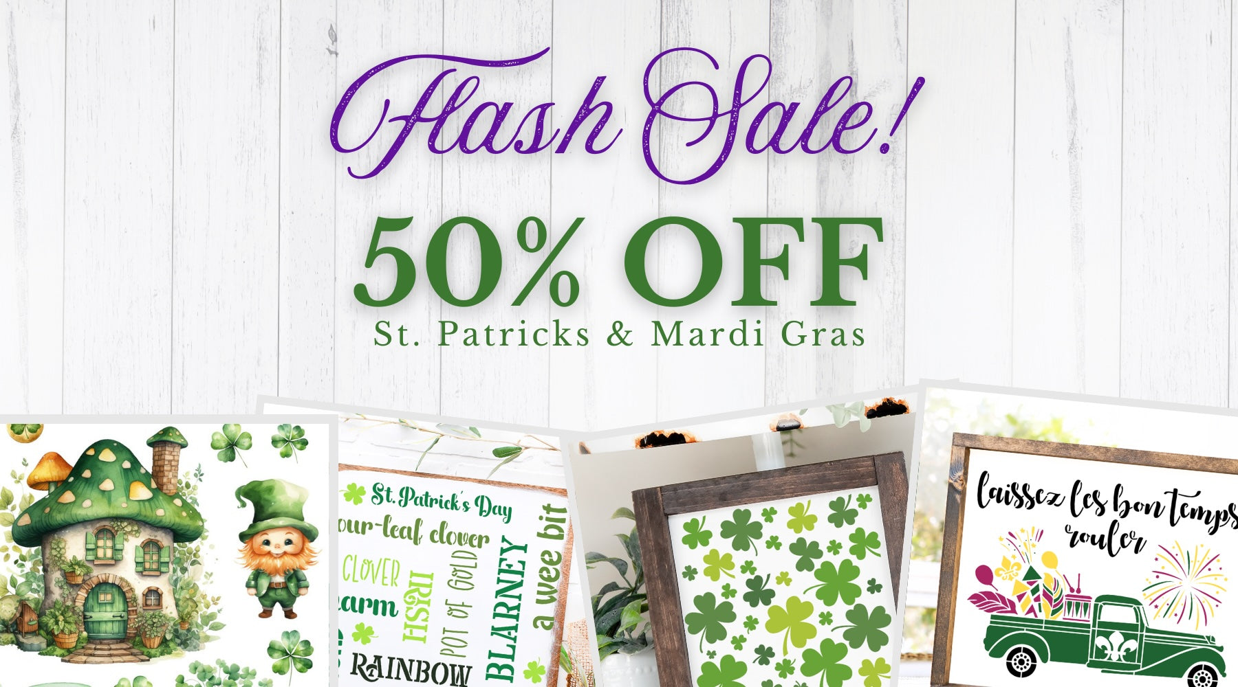 Mardi Gras & St. Patrick's Day - Essential Stencil