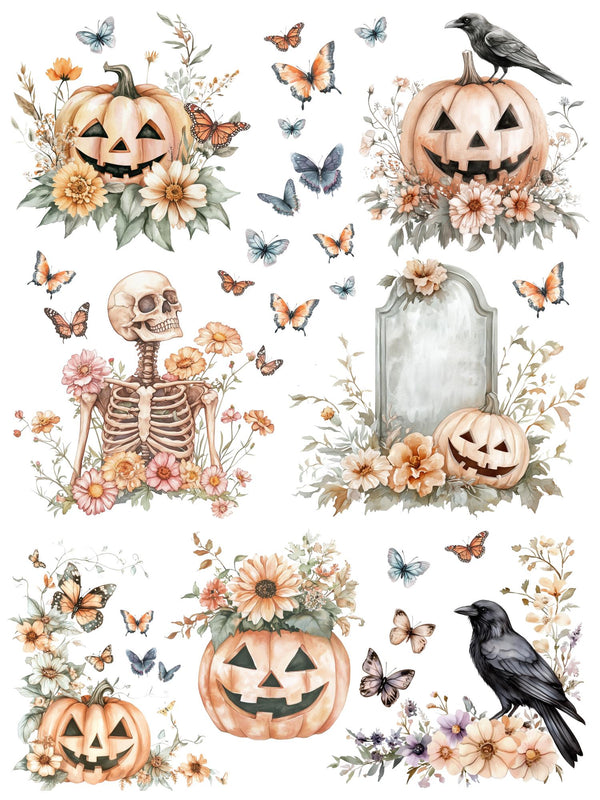 Halfway to Halloween Rub-On Transfer Bundle - Essential Stencil