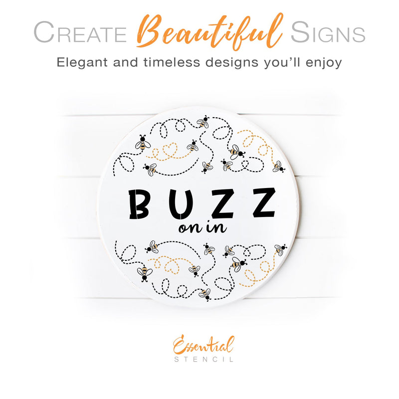 Buzz on in Stencil Set (2 Pack) | Spring Collection - Essential Stencil