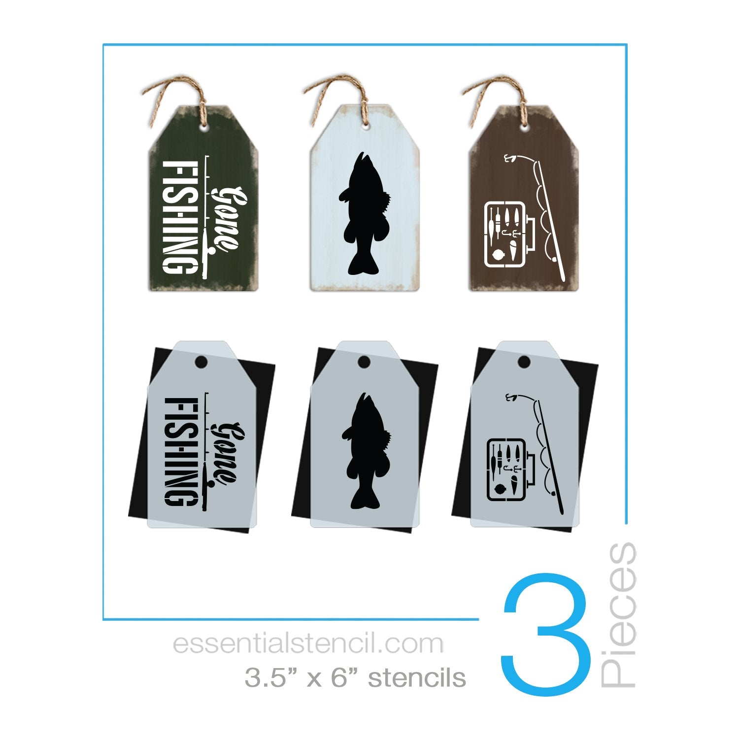 Mini Tag Stencils - Essential Stencil