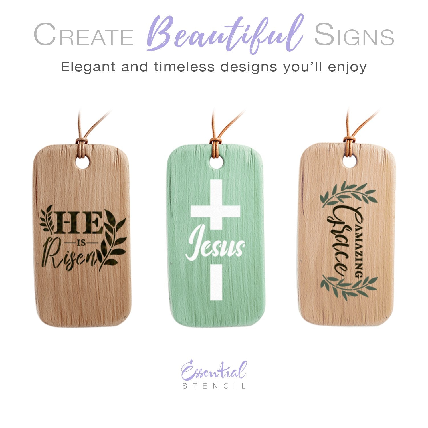 Wood Cross Stencils