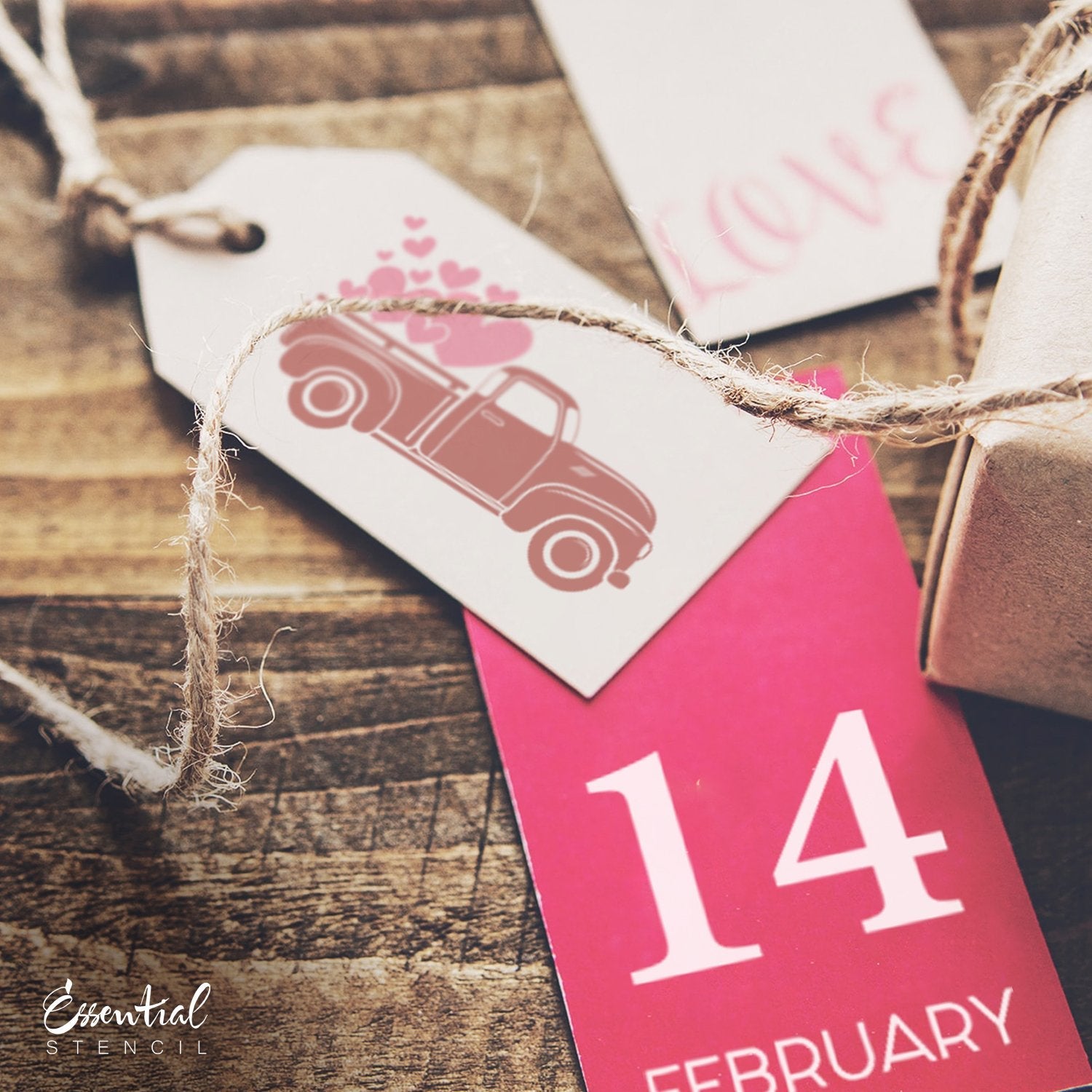 Reusable Mini Tag Stencil (3PK) | Valentine Truck, Love Never Fails ...