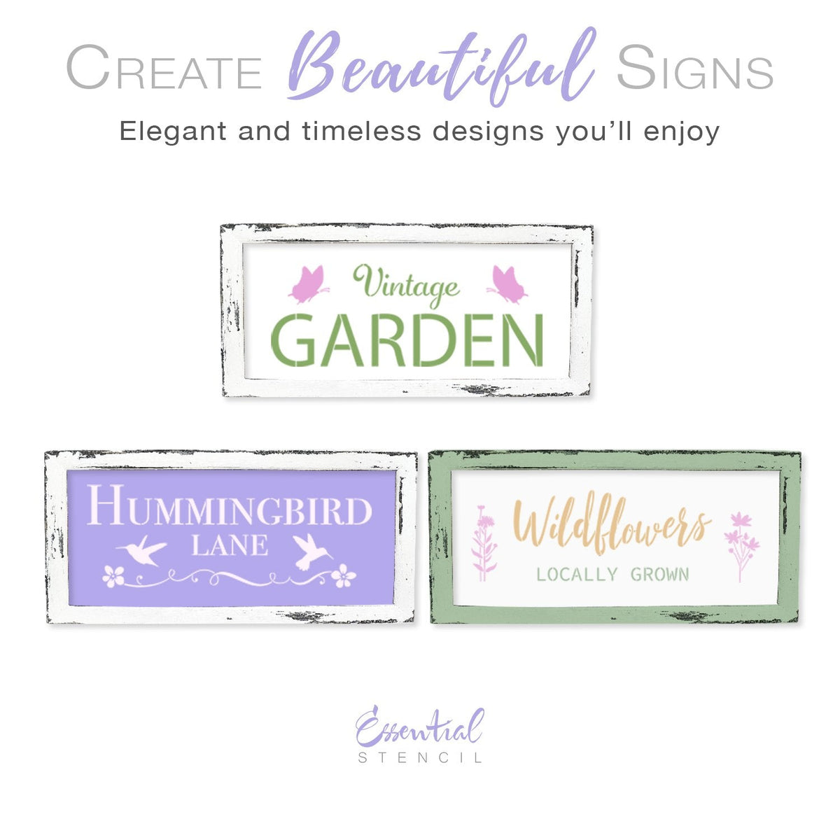 Reusable Vintage Garden Set (3 Pack) | DIY Spring Home Decor ...