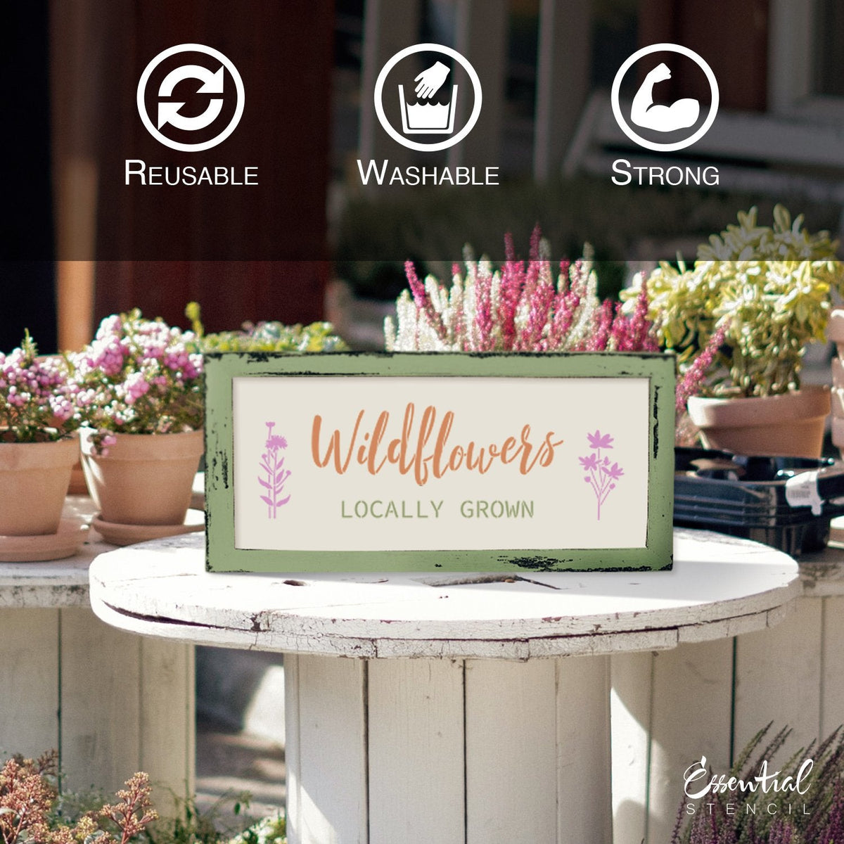 Reusable Vintage Garden Set (3 Pack) | DIY Spring Home Decor ...